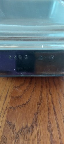 1958 Pyrex Musical Staff Black & Gold Lines Space Saver 575-B Casserole ...