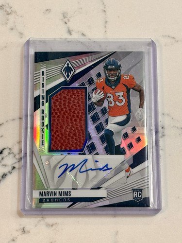 2023 Panini Phoenix - Rising Rookie Material Signature Marvin Mims #RMS ...