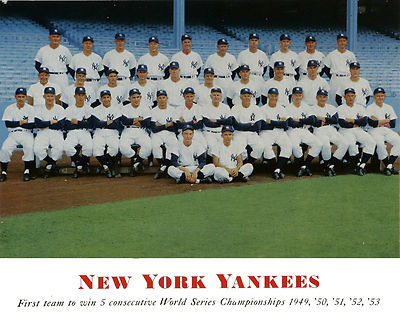 NY Yankees 1954, 8x10 Color Team Photo | eBay