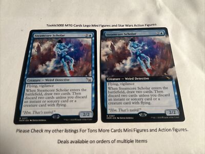 Steamcore Scholar Murder at Karlov Manor MTG (x2: 1 Extended Art) | eBay