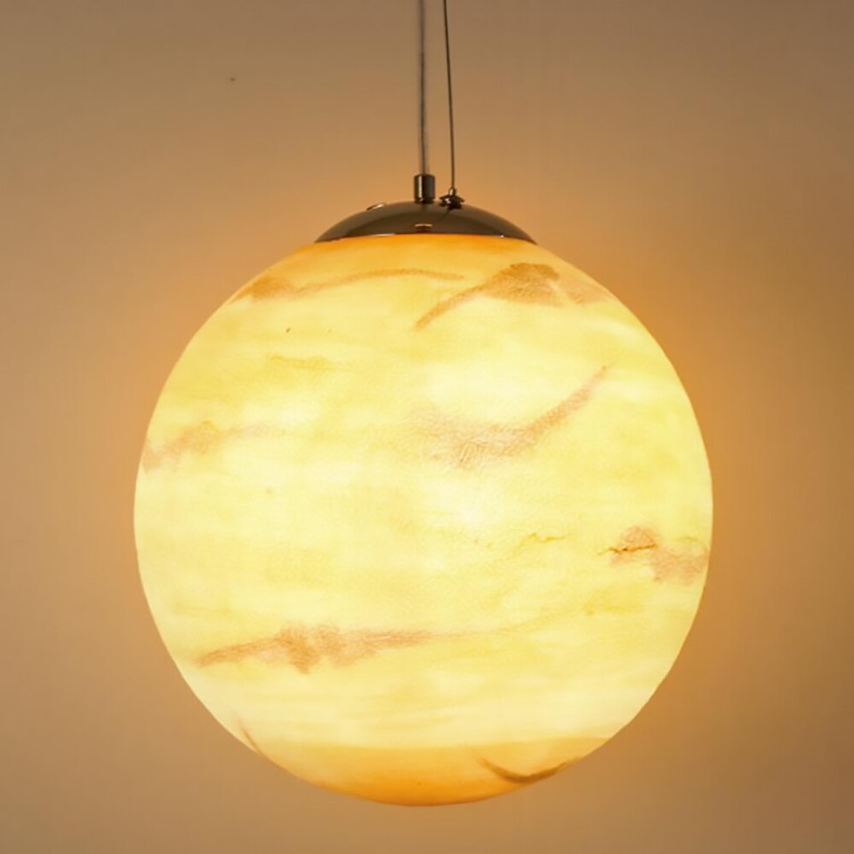 Acrylic Planet Pendant Lamp Bedroom LED Iron Light Globe Ceiling ...