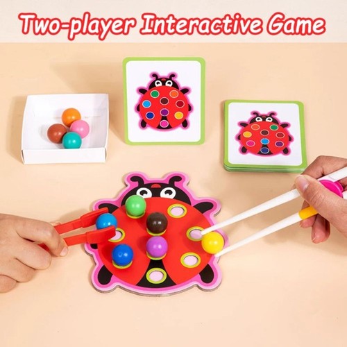 Memory Training Animal Bead Matching Game Children's Toys | eBay