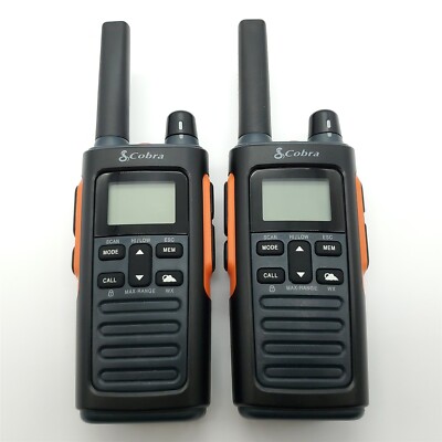 Cobra RX680 Waterproof Walkie Talkies, 60 Preset Channels 2-Pack, Black ...