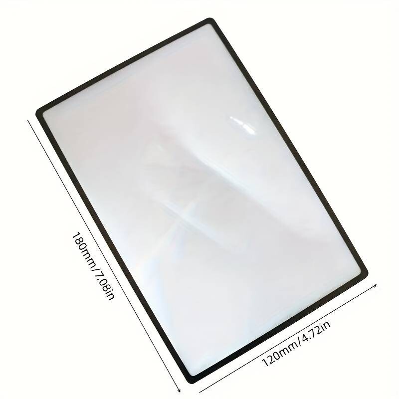 Book Magnifier for Reading Large Sheet Magnifier Reading Aid Glass 3X ...