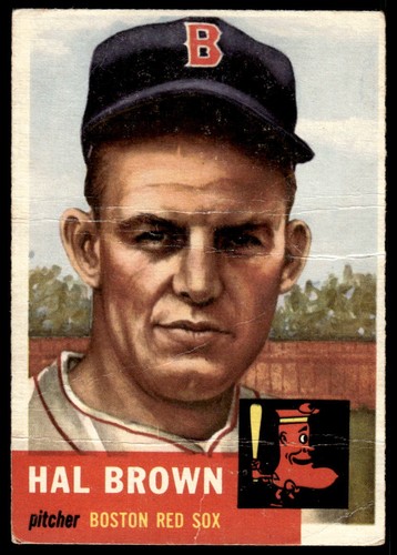 1953 TOPPS HAL BROWN 184 POOR RC BASEBALL BOSTON RED SOX | eBay