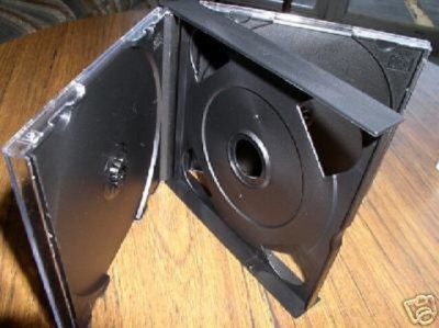 5 NEW 24MM CHUBBY 2 DOUBLE CD JEWEL CASES W/BLACK TRAY SF19 free 2 day ...