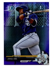 Jorge Ona Baseball Trading Card Checklist