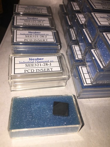 QUANTITY 10 NEUBER DIAMOND TIPPED CARBIDE INSERTS SEE321 28 J PCD | eBay