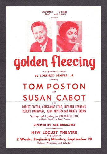 Tom Poston "GOLDEN FLEECING" Susan Cabot / Mickey Deems 1959 Tryout ...