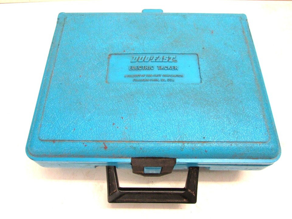 DUO-FAST Model E ELECTRIC STAPLER w/ CASE, CARPET UPHOLSTERY TACKER | eBay