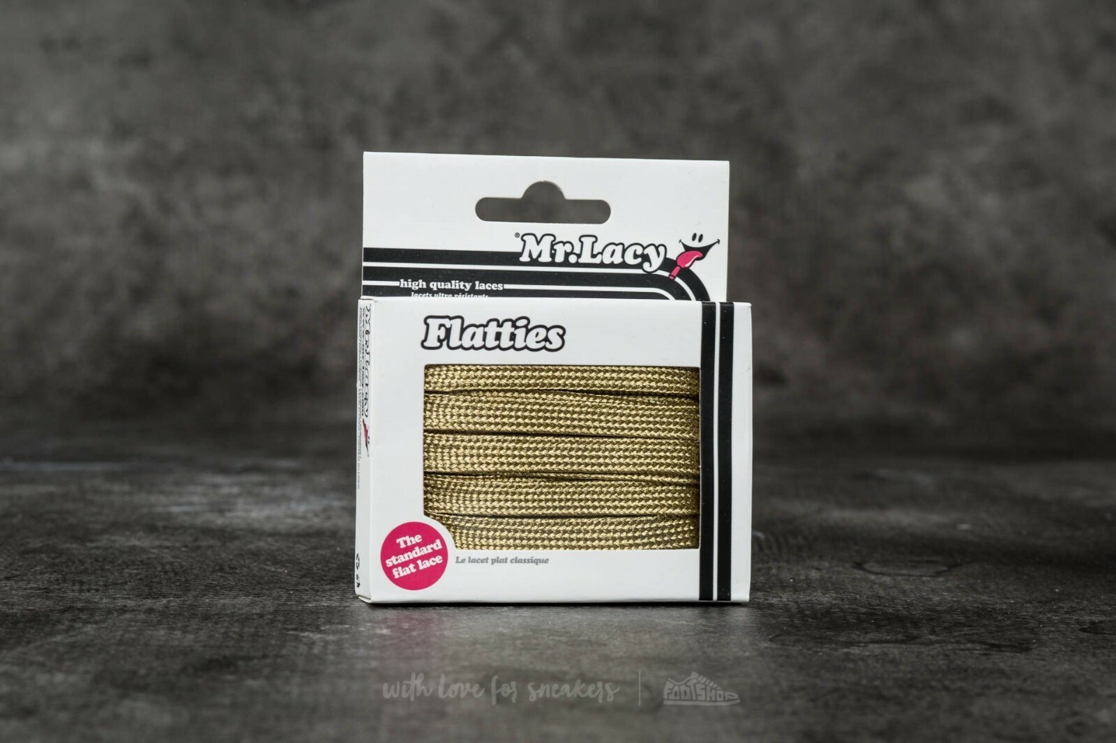 Laces Mr Lacy Flatties Gold, Flat shoelace, premium-quality laces | eBay