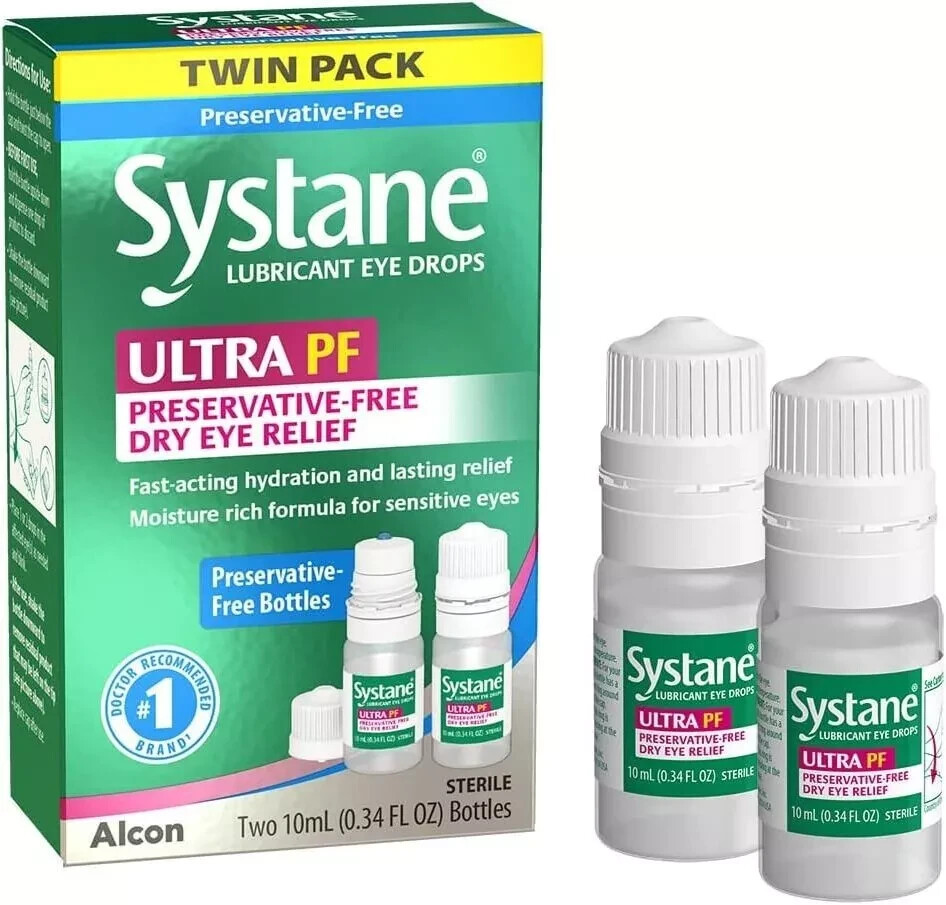 🔥 Lot Of 7x Alcon Systane Ultra PF Twin Pack 8 x 10ml Bottles Exp. 12/ ...
