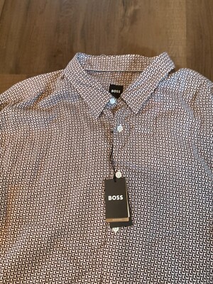 NWT Hugo Boss Men's 4XL Performance Slim Casual Button Up Shirt B-Roger ...