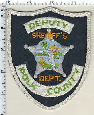 Polk County Sheriff's Dept (Florida) Uniform Take-Off Shoulder Patch ...
