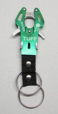 TUFF GREEN Carabiner Camping Hiking Aluminu Outdoor KEY CHAIN Ring ...