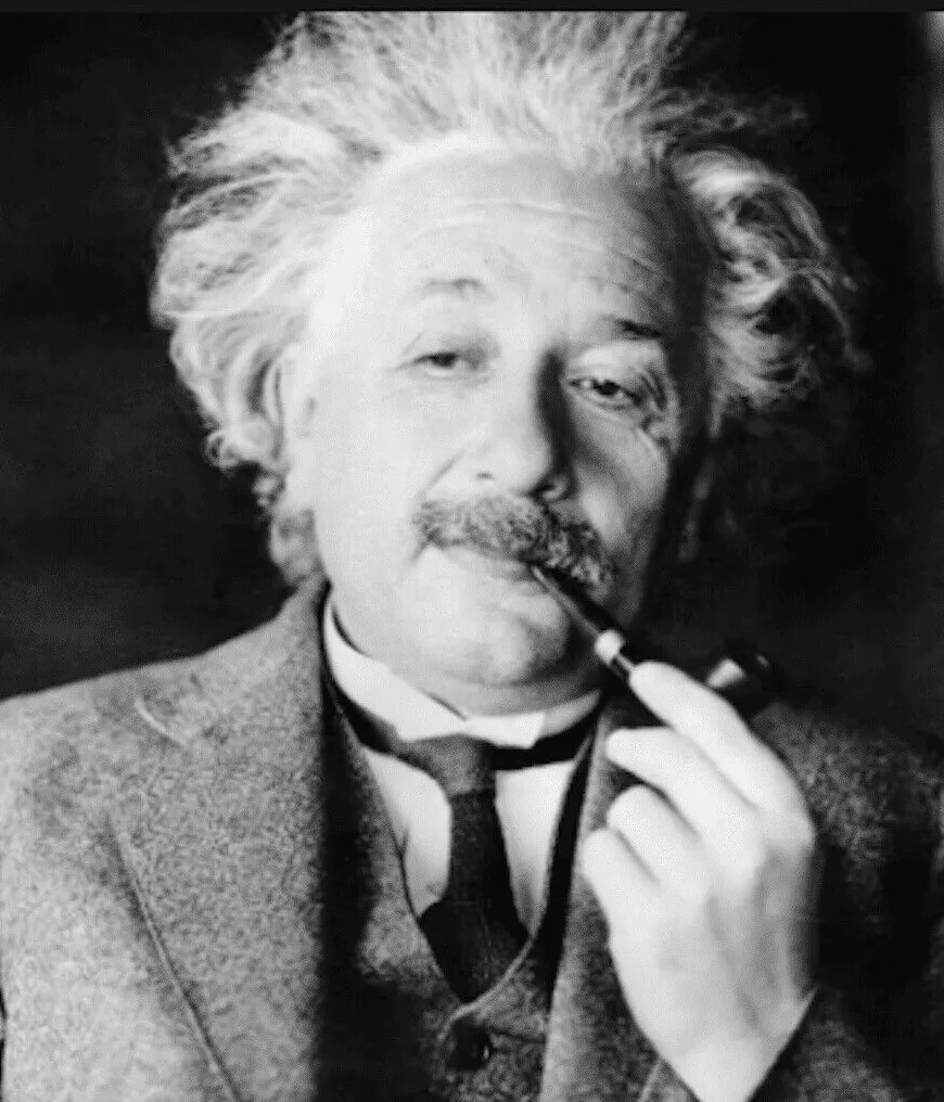 Albert Einstein German Scientist Smoking Pipe Picture Photo Print 8.5 ...