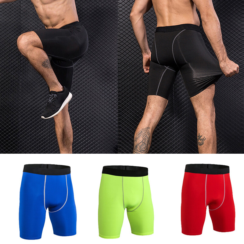 Men Compression Shorts Briefs Skin Base Layer Tight Gym Under Pants ...
