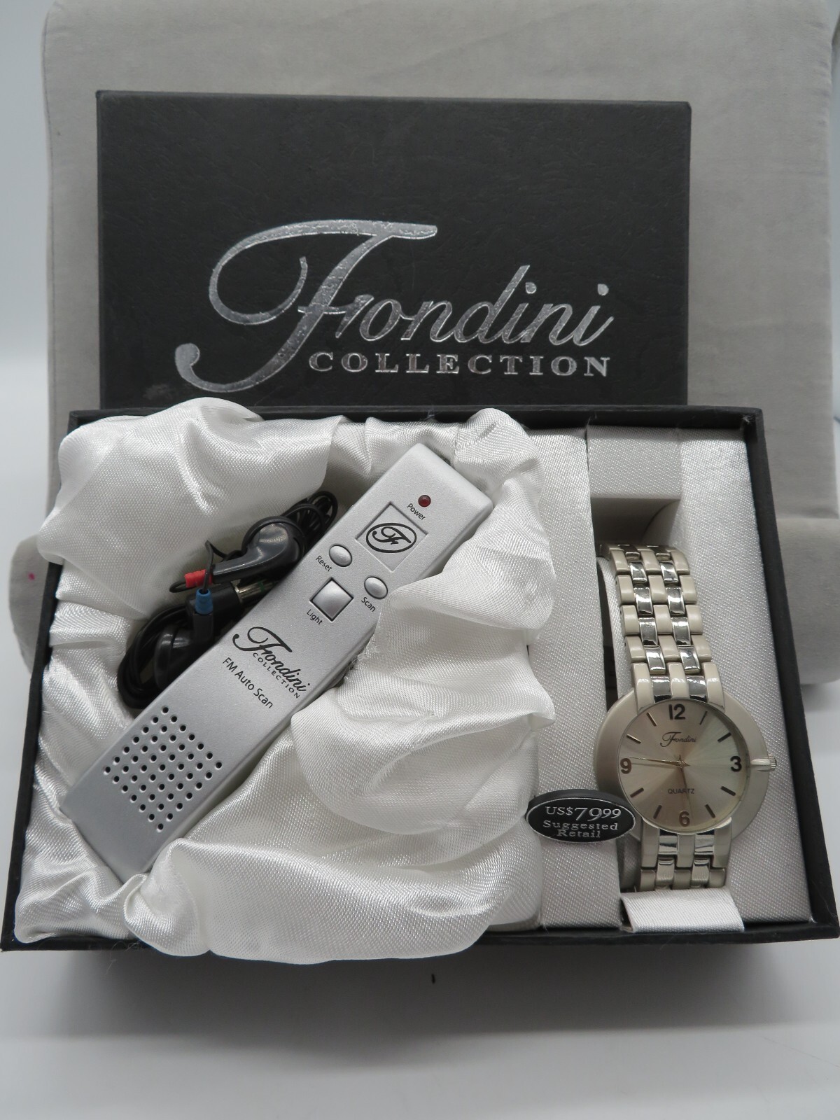 Fondini Watch Collection Watch, FM Radio w/Speaker, Light, Headphones ...