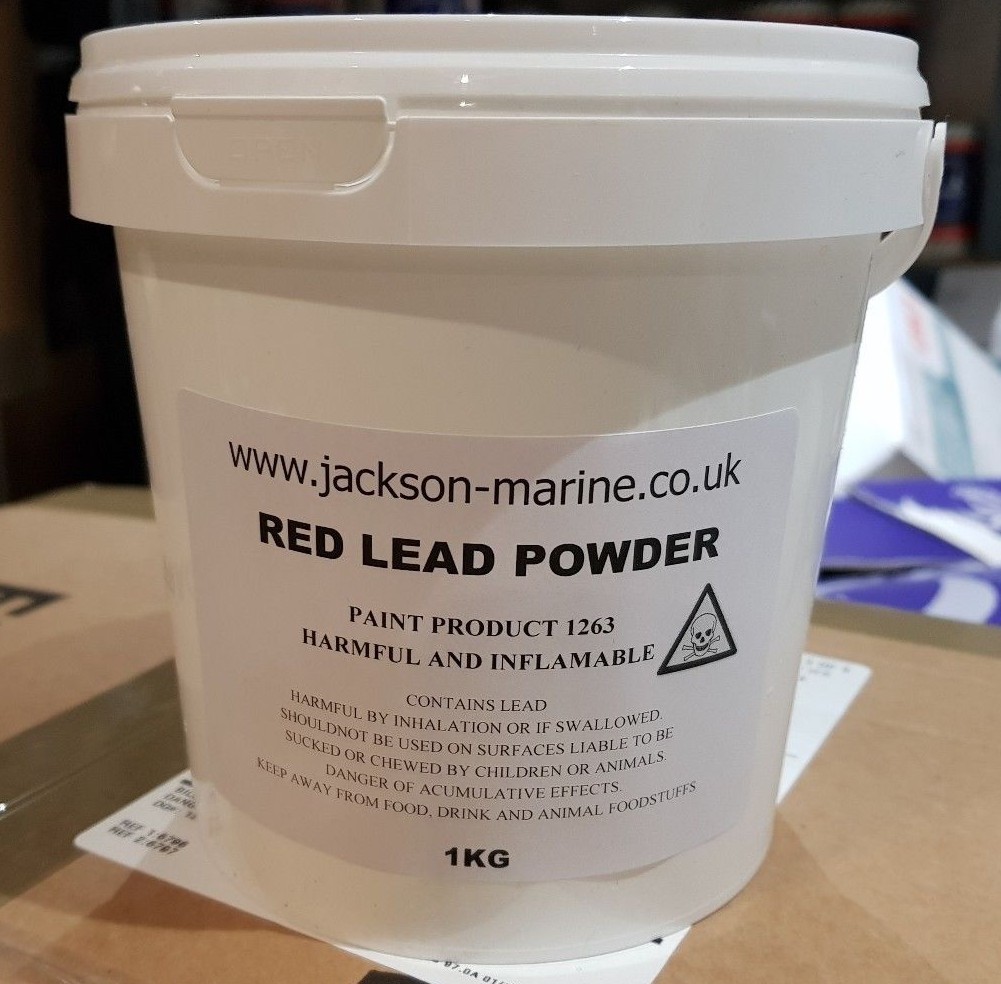 Red Lead Powder 1KG to make Red Lead Putty stopping Boat Seams Next Day ...
