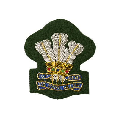 Royal Welsh Officers - Organisation Cap Badge - British Army - Insignia ...