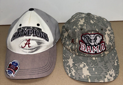 ALABAMA Crimson Tide Hat Cap Bundle With "A" Pin National Champions ...