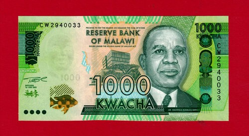 RARE MISCUT ERROR 1,000 KWACHA 2021 MALAWI UNC NOTE (P-67e) - Sign ...