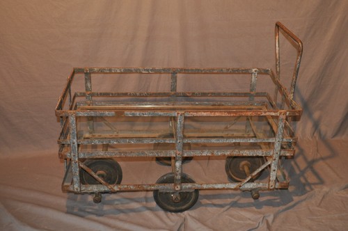Vintage French Industrial Cart Restoration Hardware Style | eBay