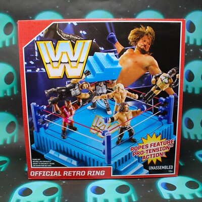 RARE WWE Mattel Official Retro Ring SEALED NIB OG 2017 WCW ECW AEW WWF ...
