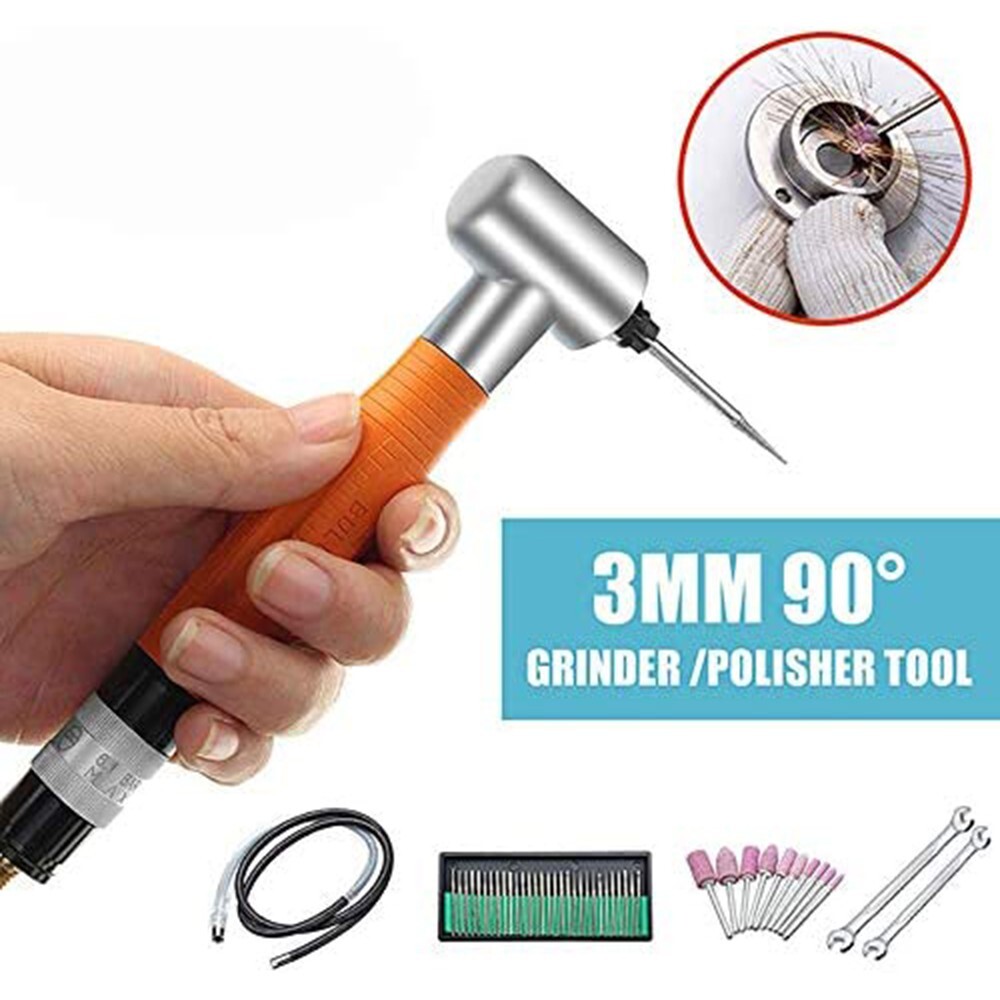 Milwaukee Grinder 90 Degree 3mm Pneumatic Micro Grinder Angle Air Die ...