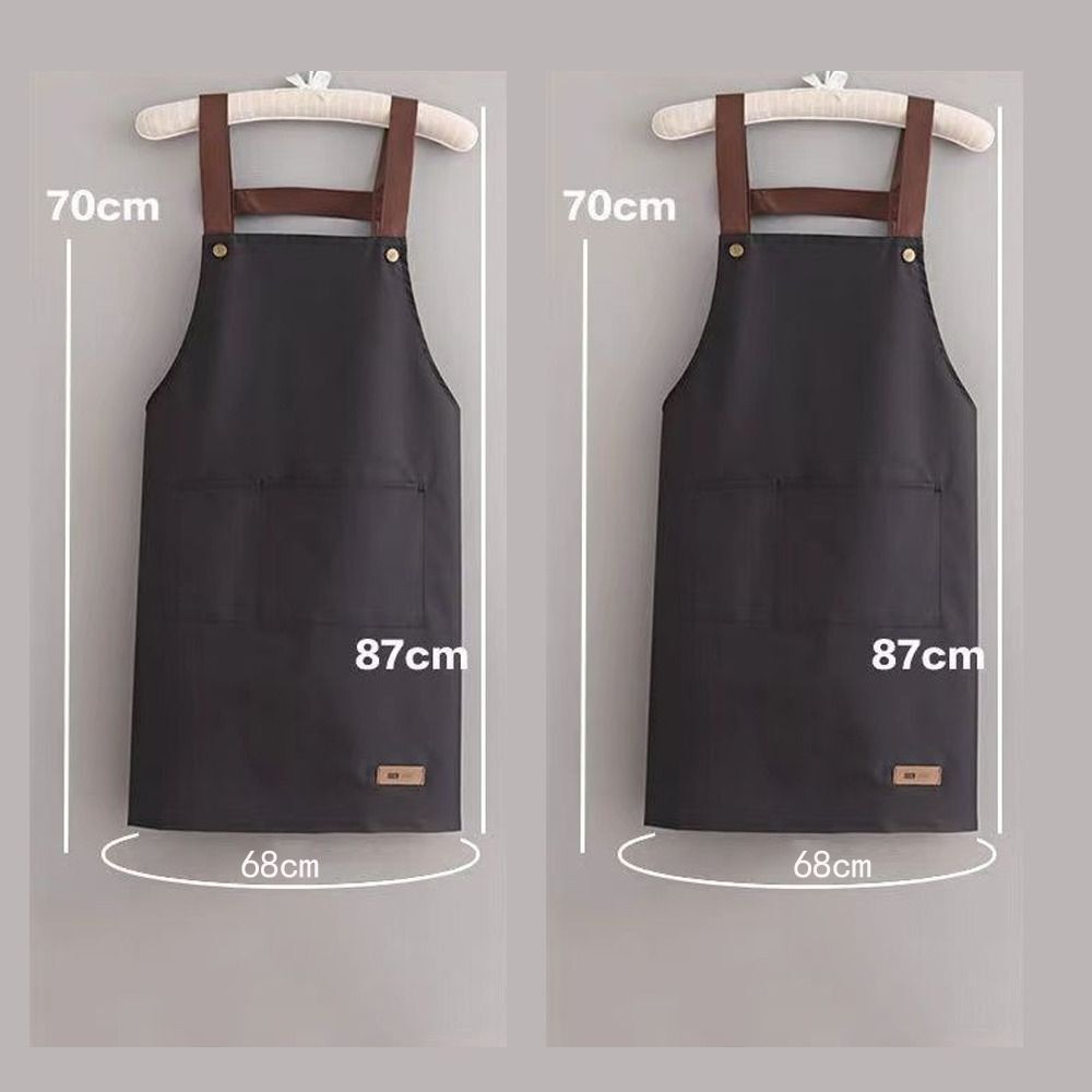 Oilproof Home Kitchen Aprons Adult Bib Cooking Smock Chef Studios ...