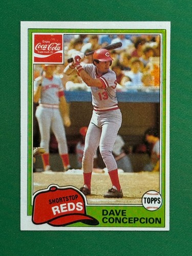 1981 Topps Coca-Cola Cincinnati Reds Baseball #3 Dave Concepcion | eBay