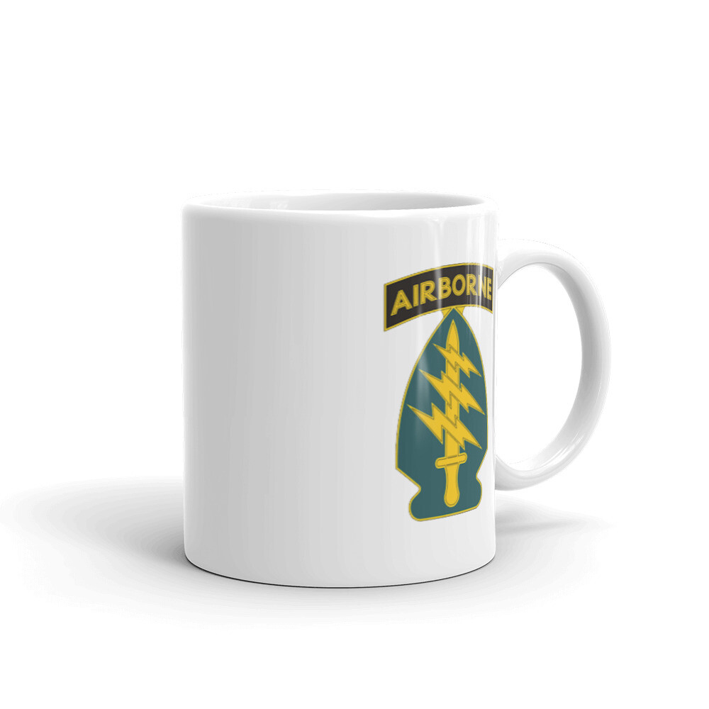 White Glossy Mug - Army Special Forces Airborne | eBay