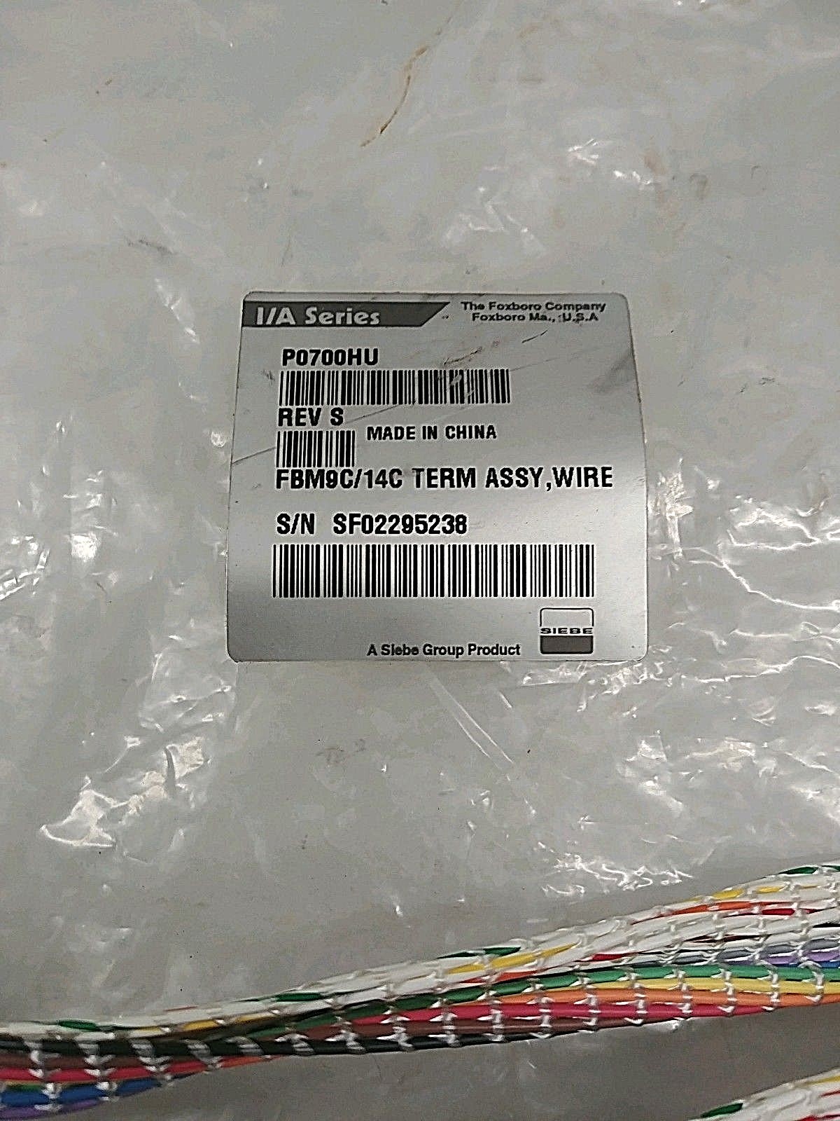 NEW OLD STOCK! FOXBORO FBM9C/14C CABLE/WIRE TERMINATION ASSEMBLY ...