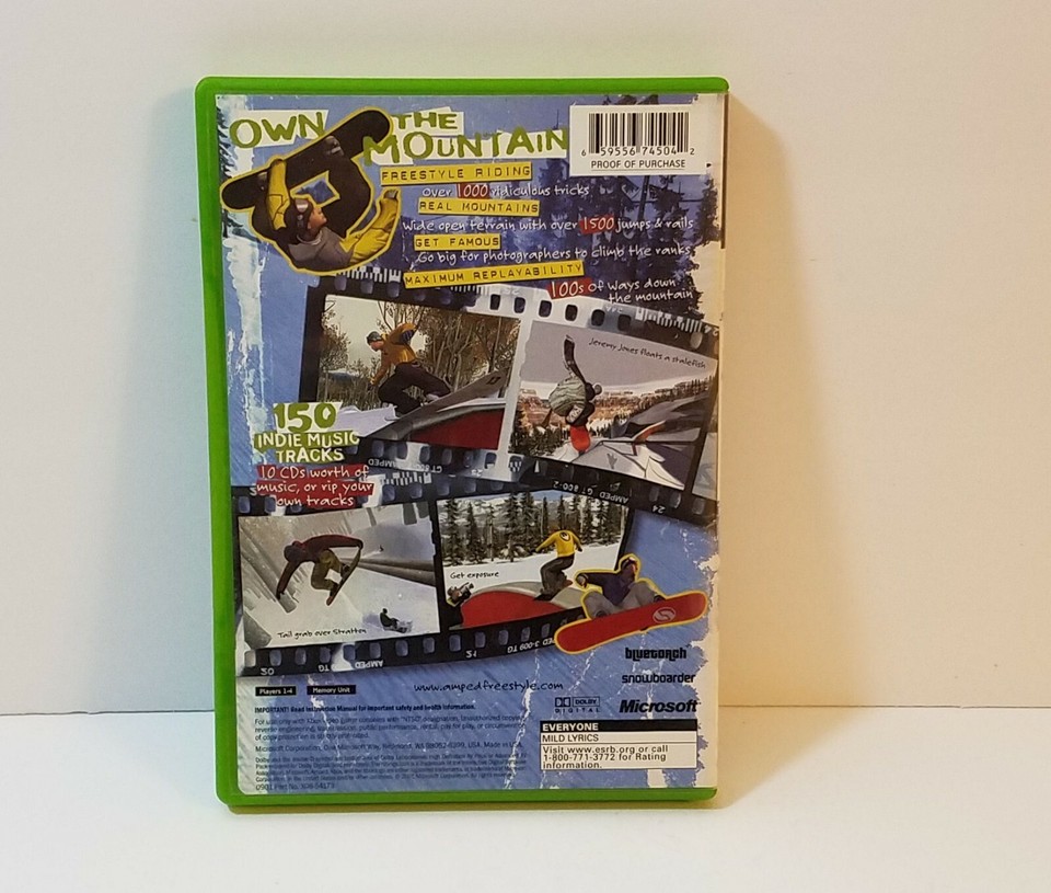 Amped: Freestyle Snowboarding (Microsoft Xbox, 2001) snowboarding game ...