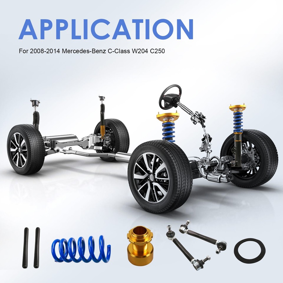 Set(4) Coilovers Struts Assembly For 08-14 Mercedes-Benz C-Class W204 ...