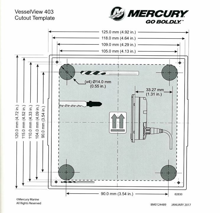 New Mercury OEM VesselView 403 Kit Part # 8M0124498 - Vessel View 403 ...
