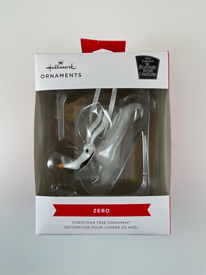 Hallmark ZERO Nightmare Before Christmas Ornament, Ghost Dog – New in ...