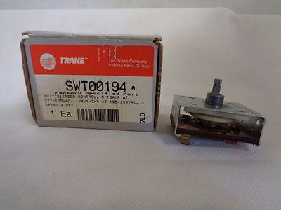 NEW TRANE SWT00194 SPEED CONTROL SWITCH 115/277V | eBay
