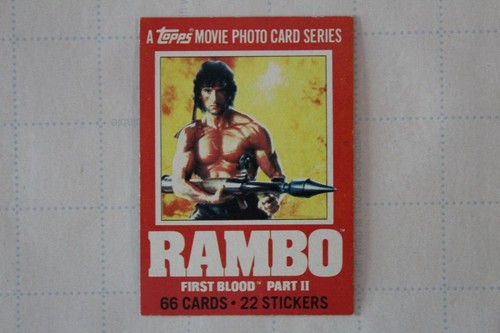 1985 TOPPS RAMBO FIRST BLOOD PART II TRADING CARD SET 66 CARDS + 22 ...