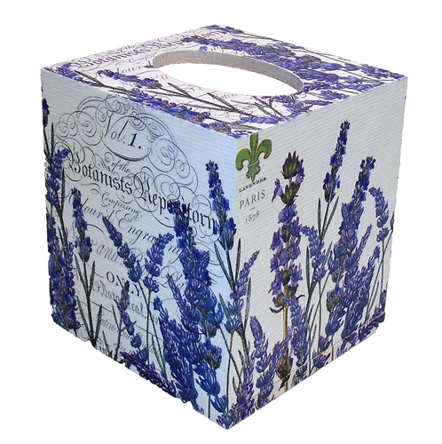 Handmade Decoupage Tissue Box Cover, French, Lavender, Paris | eBay