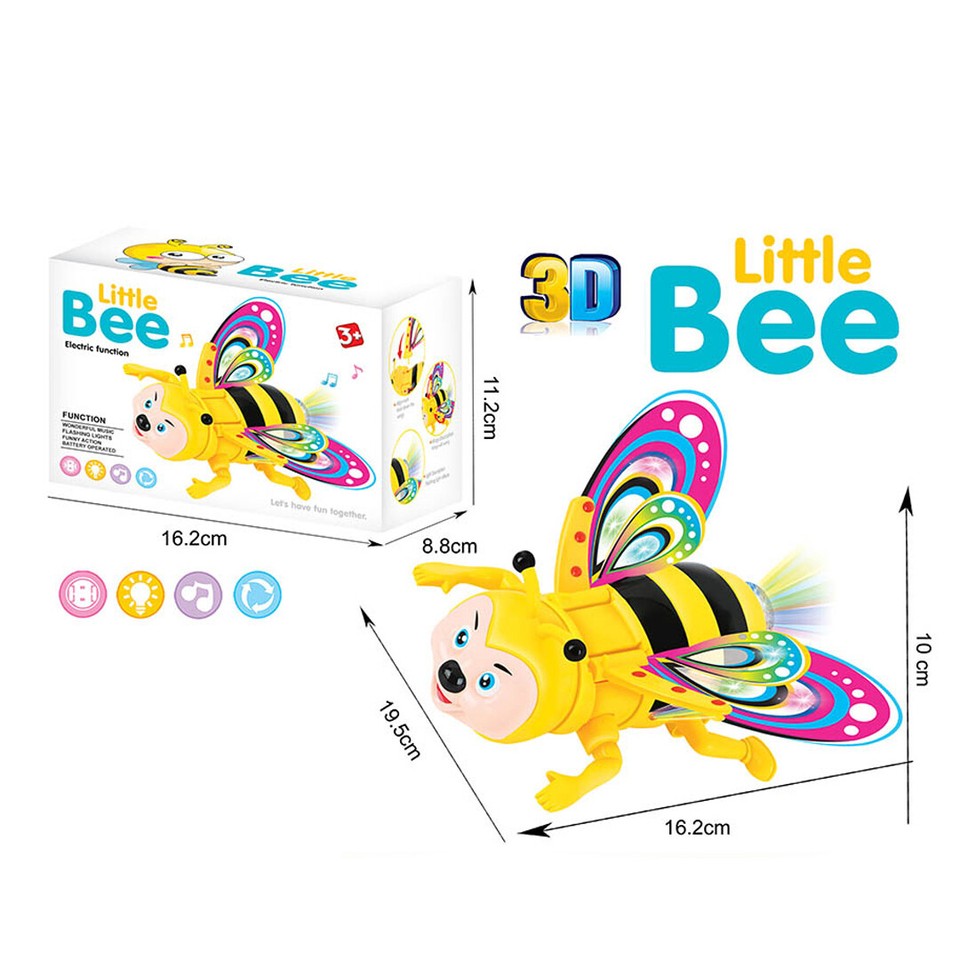 Electric Fun Action Dance Music Flashing Light Little Bee Toy Baby Girl ...