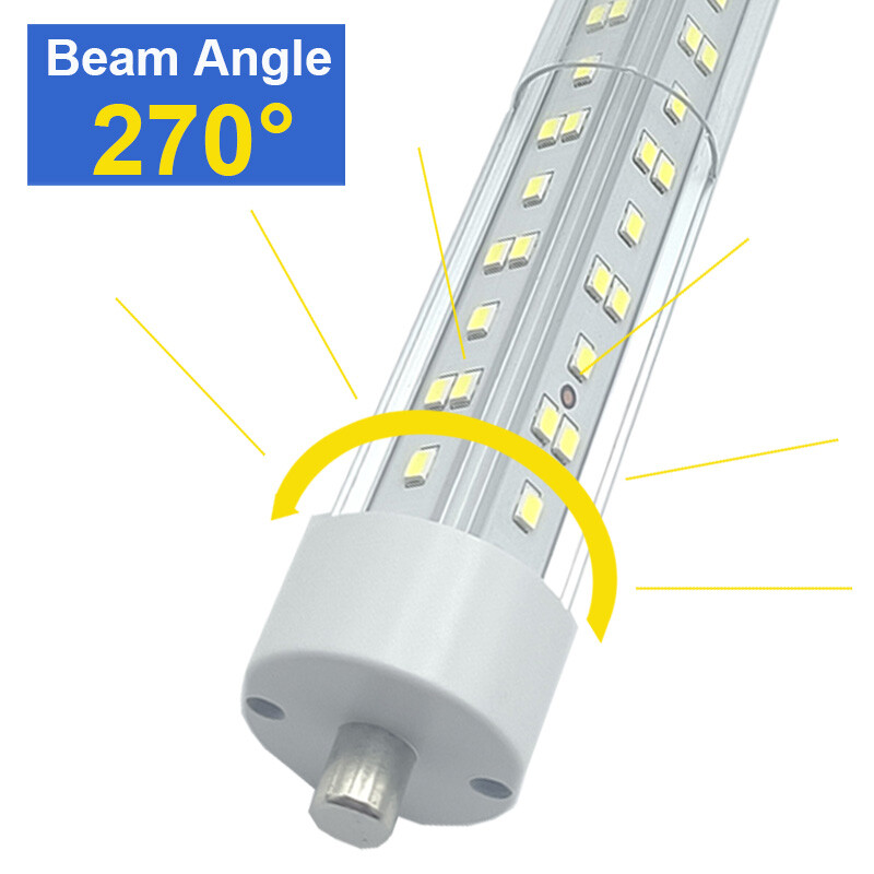 T8 8FT Led Tube Light Bulbs FA8 Single Pin 144W 8 Foot Led Shop Light ...