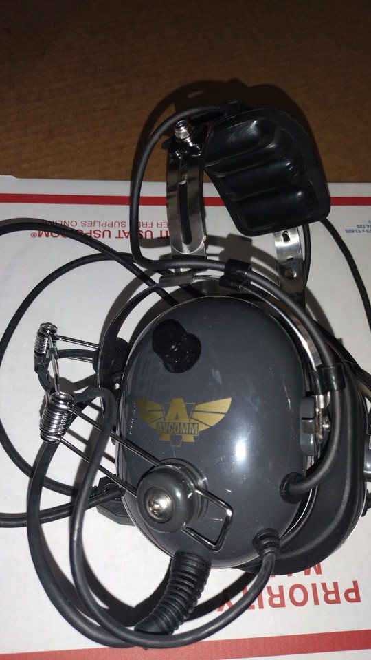 AVCOMM AC-200PNR Passive Aviation Headset General Aviation Dual Plug ...