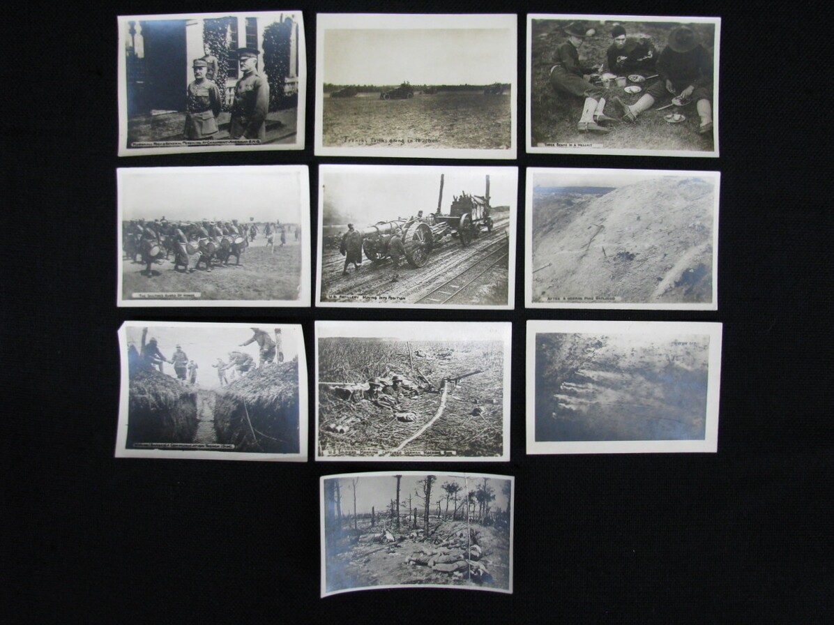 Lot of 10 WW1 Original Military Photos Soldiers, Locations, Equipment ...