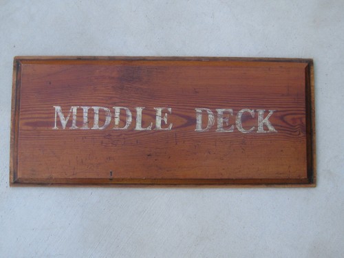 Antique Harland & Wolff RMS Titanic White Star Ship Yard Plate Wooden ...