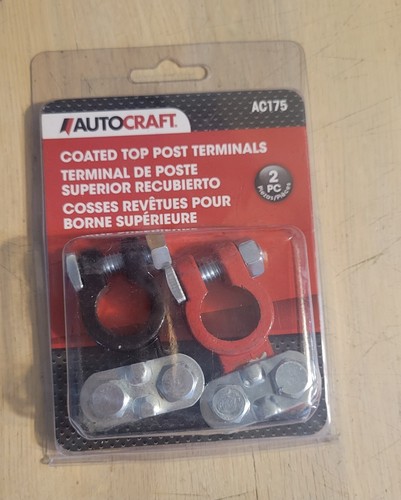 AUTOCRAFT EPOXY COATED TOP POST BATTERY TERMINALS AC175 NEW 6216460579 ...