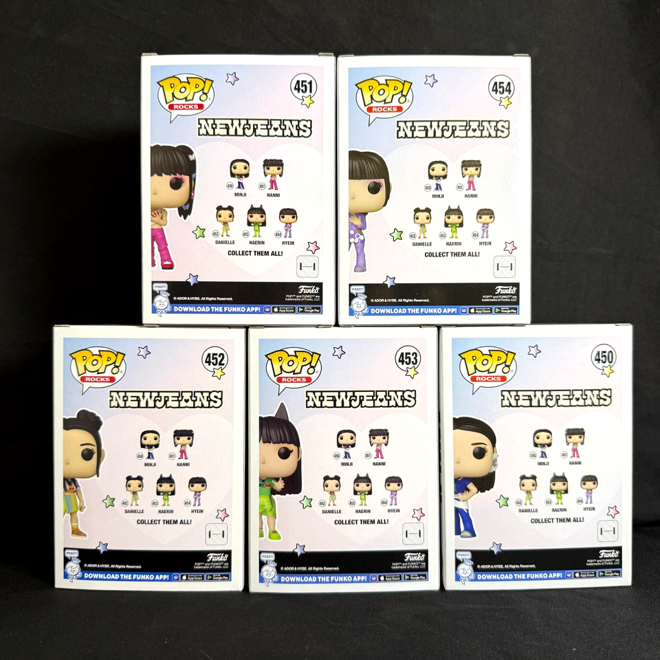 2024 FUNKO POP! K-POP NEW JEANS HANNI HAERIN HYEUN MINJI DANIELLE W ...