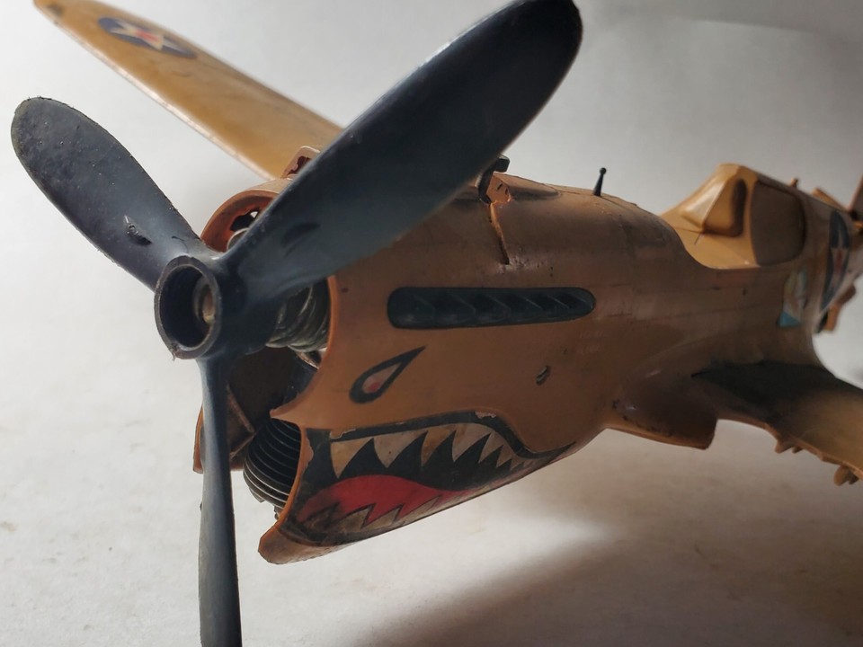 Cox Thimble Drome P-40 Warhawk Flying Tiger WWII Tether Plane .049 ...
