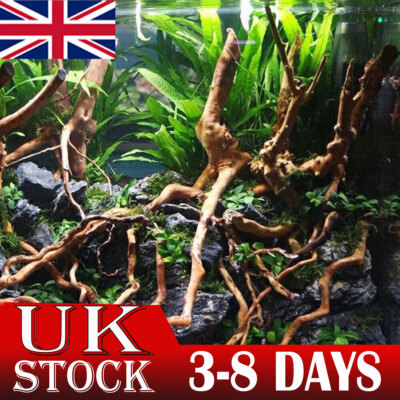 Natural Driftwood Aquarium Root Trunk Tree Fish Tank Aquarium Landscape ...