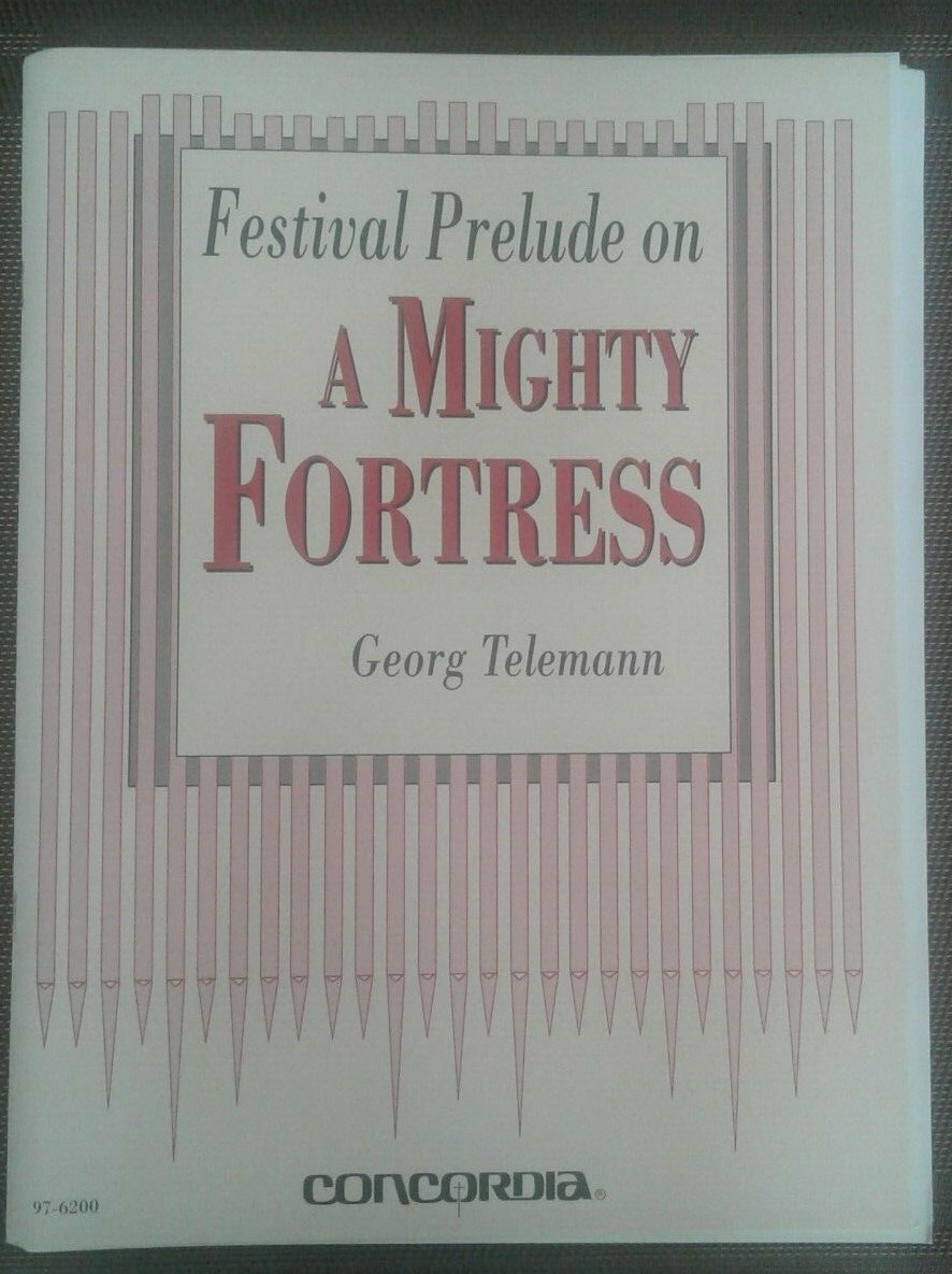 A Mighty Fortress Telemann Organ & Full Set Instrumental Ensemble Part ...